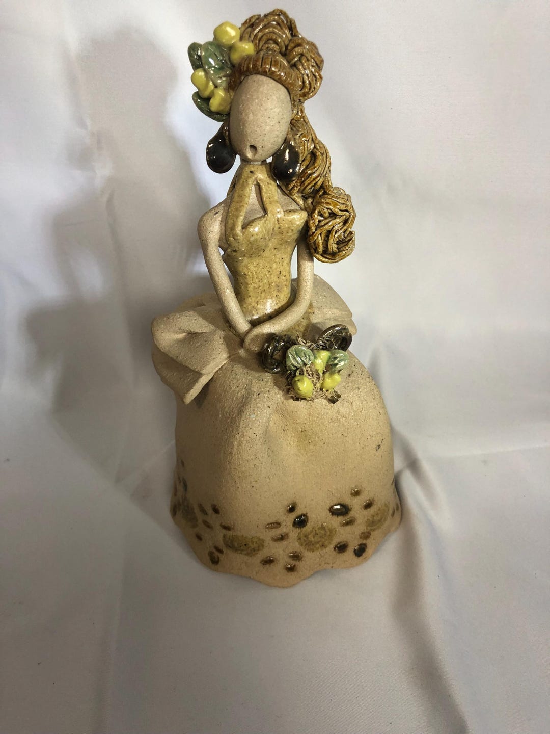 Vintage Venezuelan Hand Made Art Pottery Figure Open Mouth 1996 7 ...