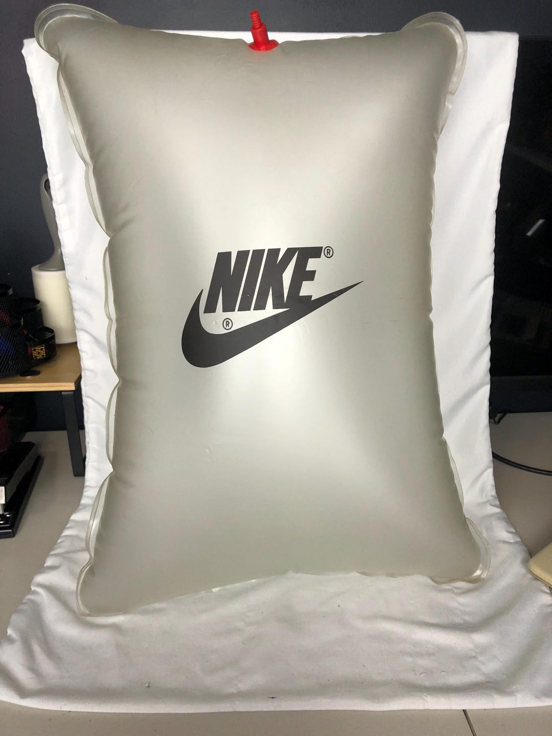 Lot of 2 Vintage Nike Inflatable Bag Stuffer Advertising Store Display ...