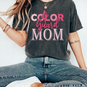 Color Guard Mom, Women Shirt, High School Color Guard Flag Shirt, Color ...