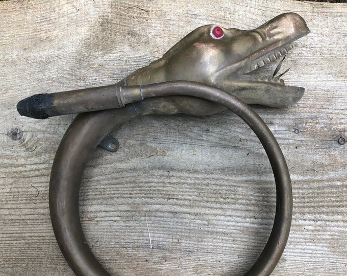Antique Brass Snake Serpent Dragon Car Auto Hot Rod Trumpet Horn Moving ...