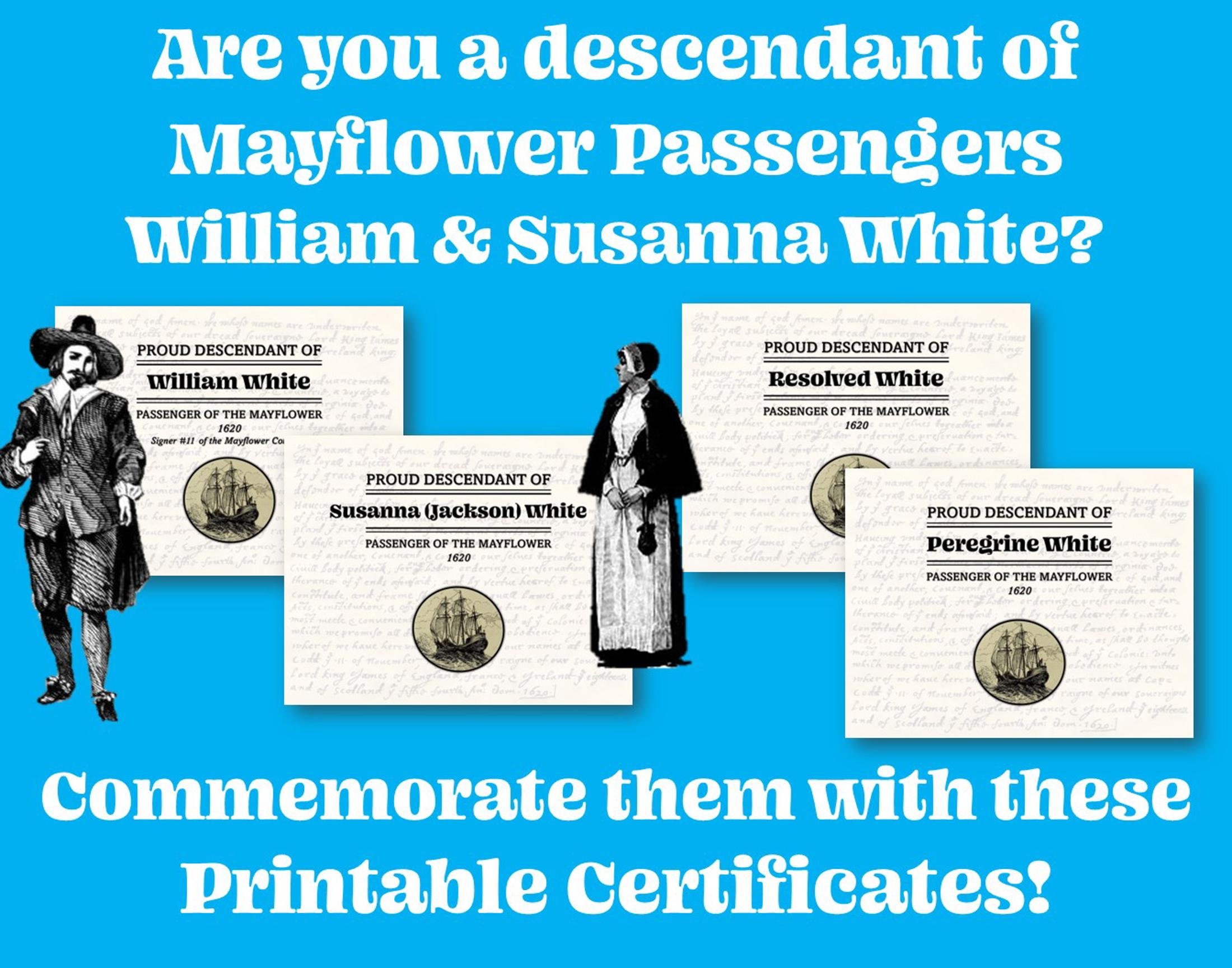 Descendants Of Mayflower Passengers