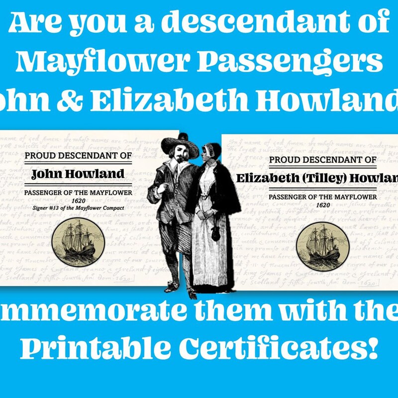 Mayflower Passenger Poster - Etsy