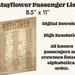 Mayflower Passenger List 1620 Pilgrims Families Genealogy Poster ...