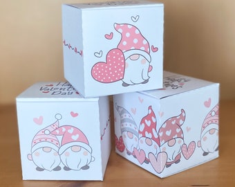 Valentine's Day Teddy Bears and Hearts, Treat, Party Favor, Gift Boxes ...