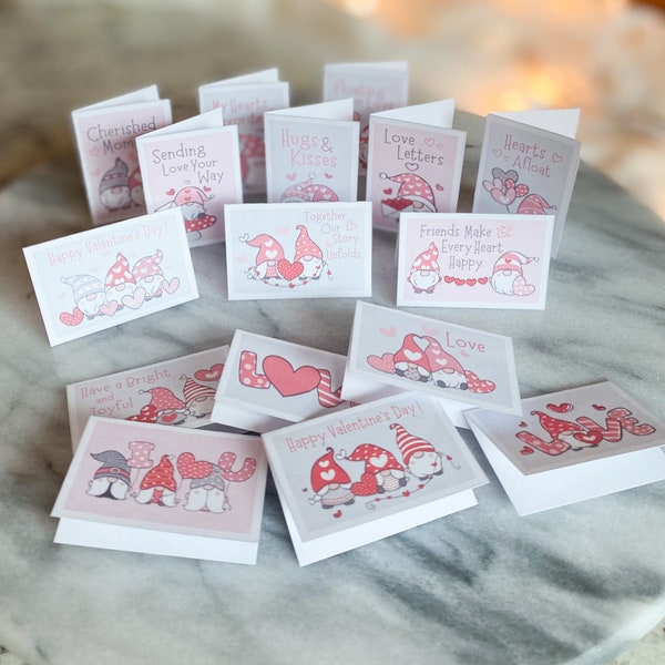 Mini Valentine Cards - Etsy