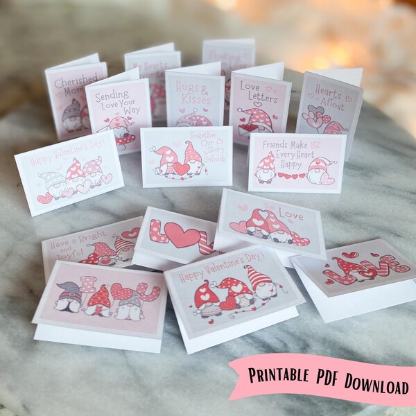 Mini Valentine Cards - Etsy