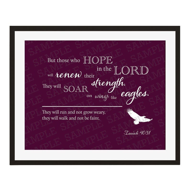 Isaiah 40:31 | Those Who Hope in the Lord Renew Their Strength | Soar ...