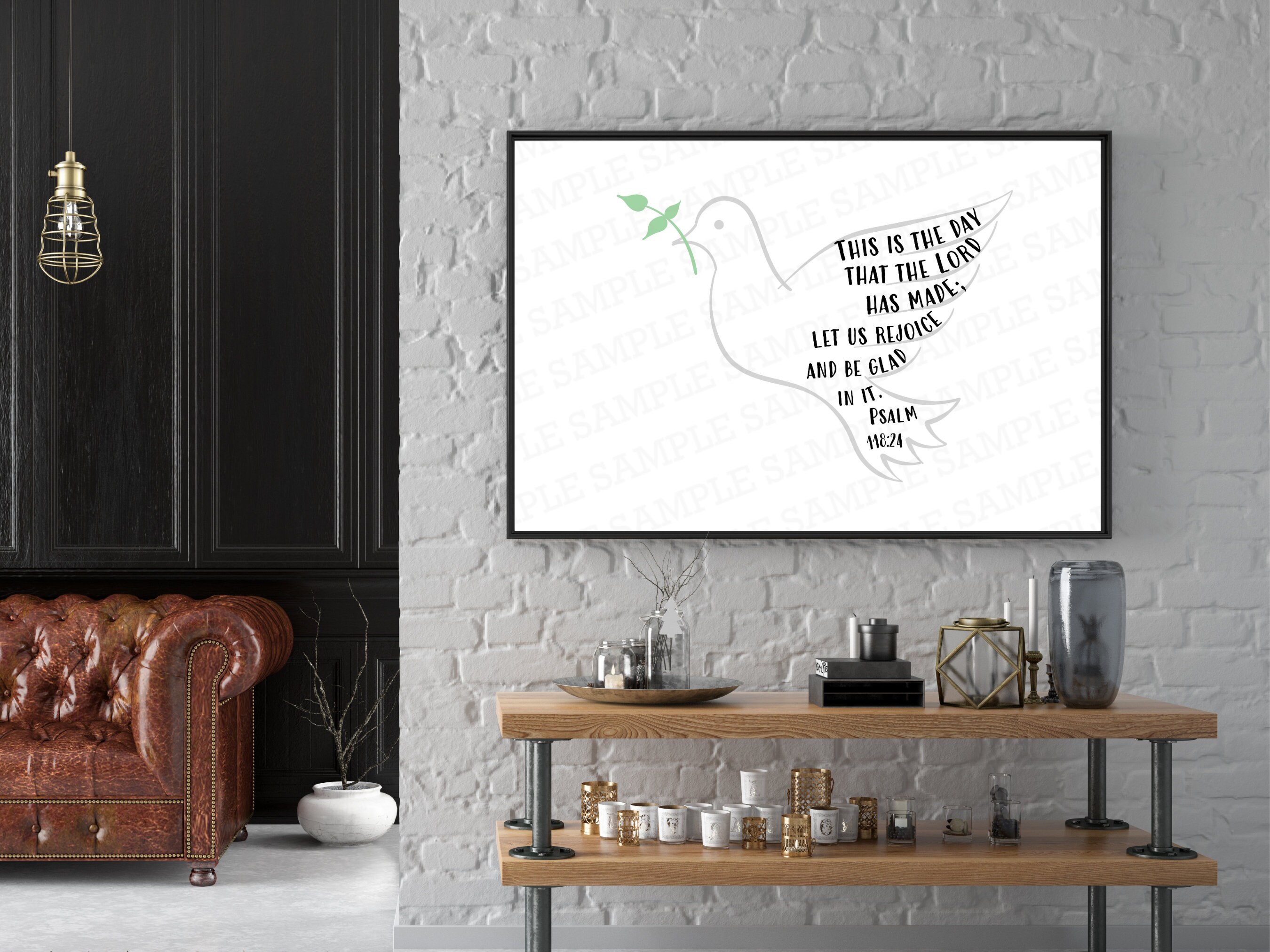 Psalm 118:24 This is the Day That the Lord Has Made Faith Art Poster ...