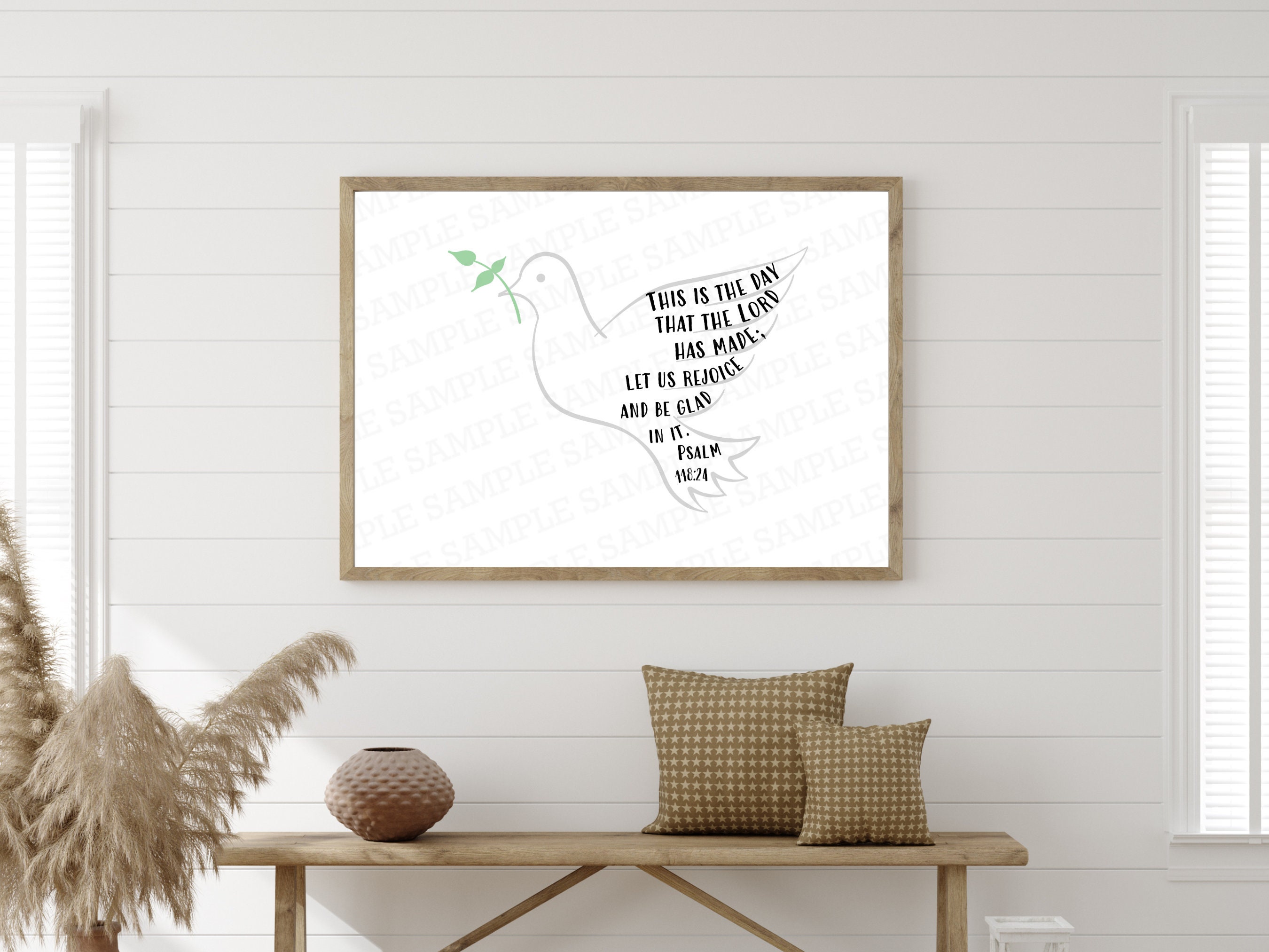 Psalm 118:24 This is the Day That the Lord Has Made Faith Art Poster ...