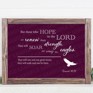 Isaiah 40:31 | Those Who Hope in the Lord Renew Their Strength | Soar ...