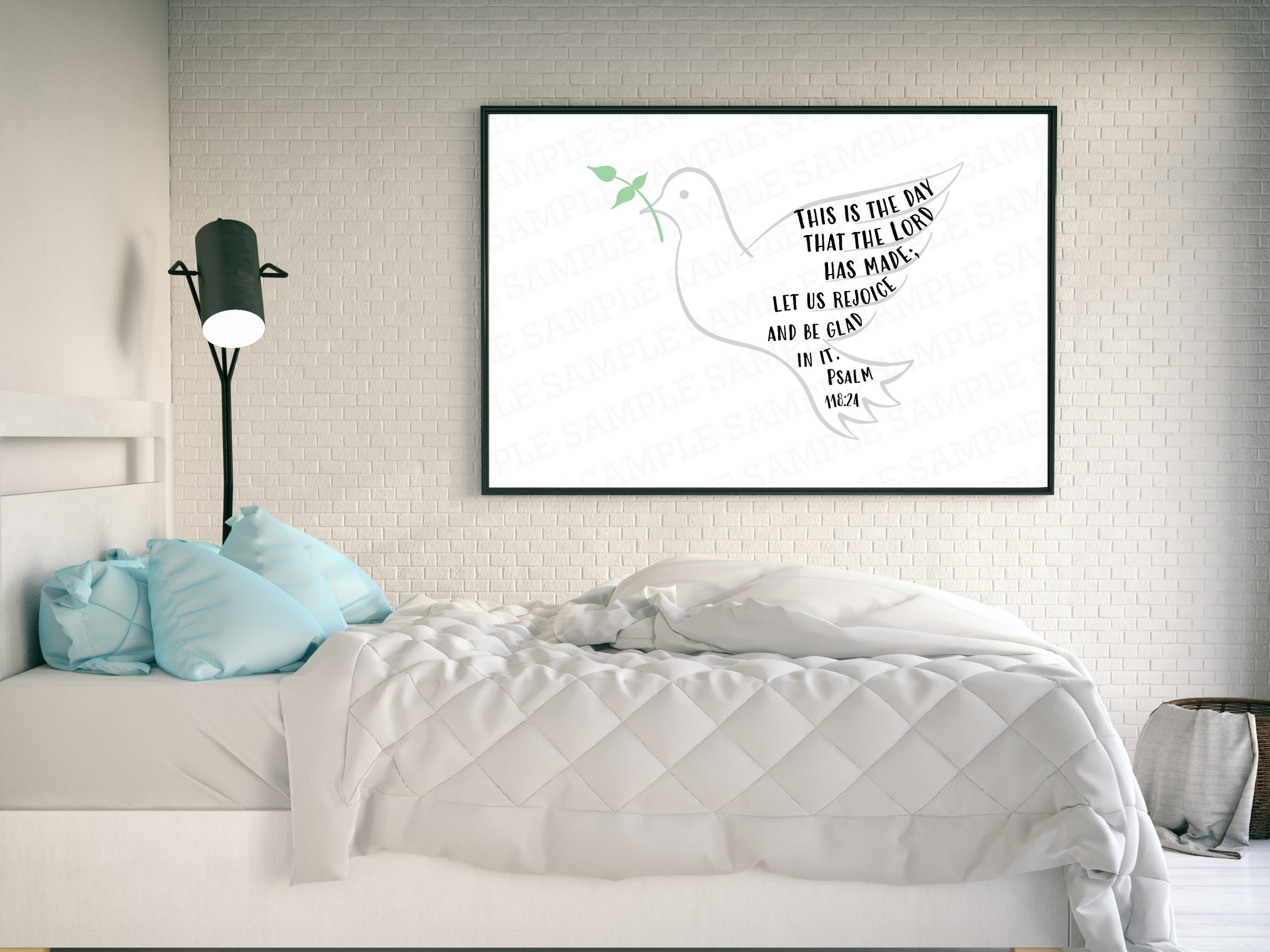 Psalm 118:24 This is the Day That the Lord Has Made Faith Art Poster ...