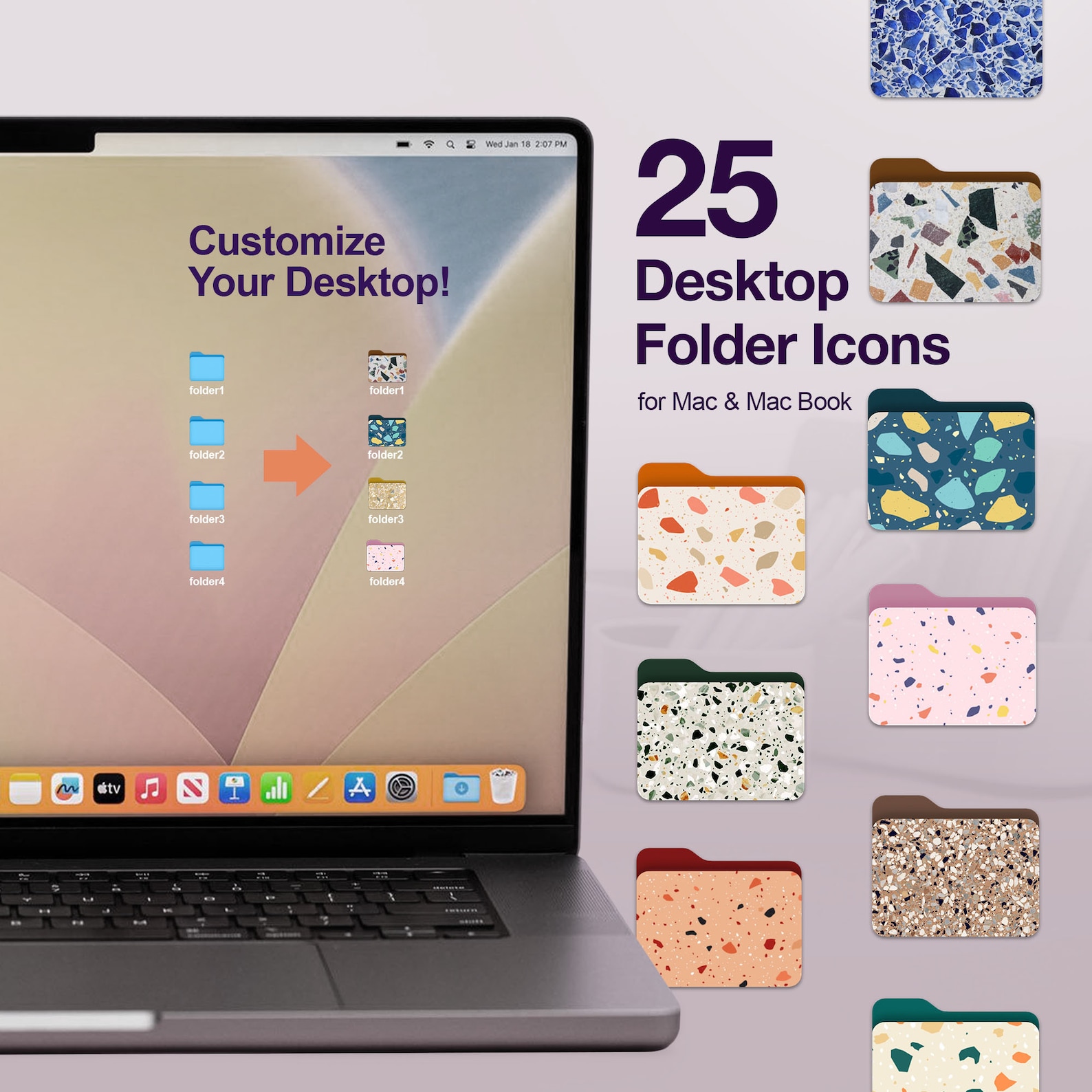 25 Desktop Folder Icons, Mac | PC Folder Icons , Desktop Aesthetic ...