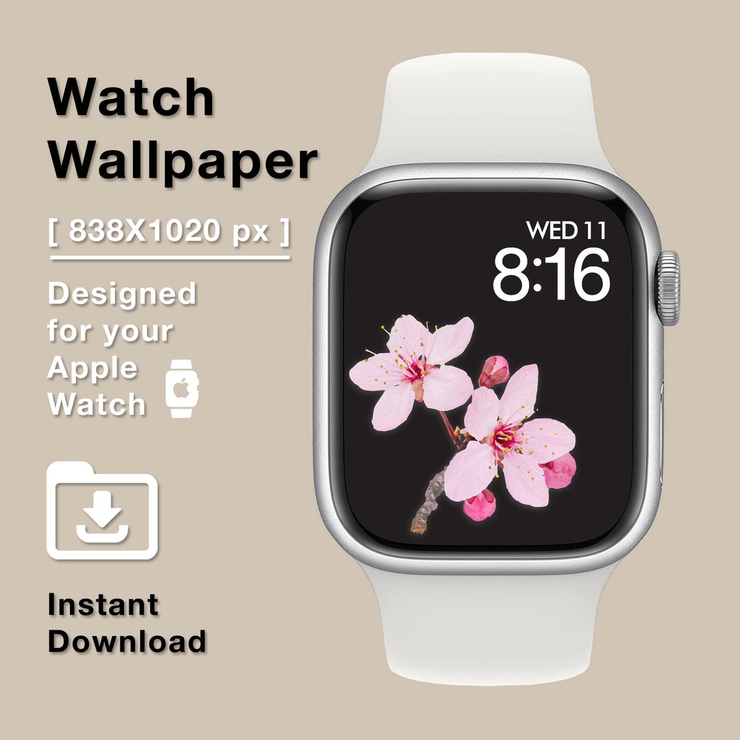Apple Watch Wallpaper, Watch Face, Flower Art, Smartwatch Background ...