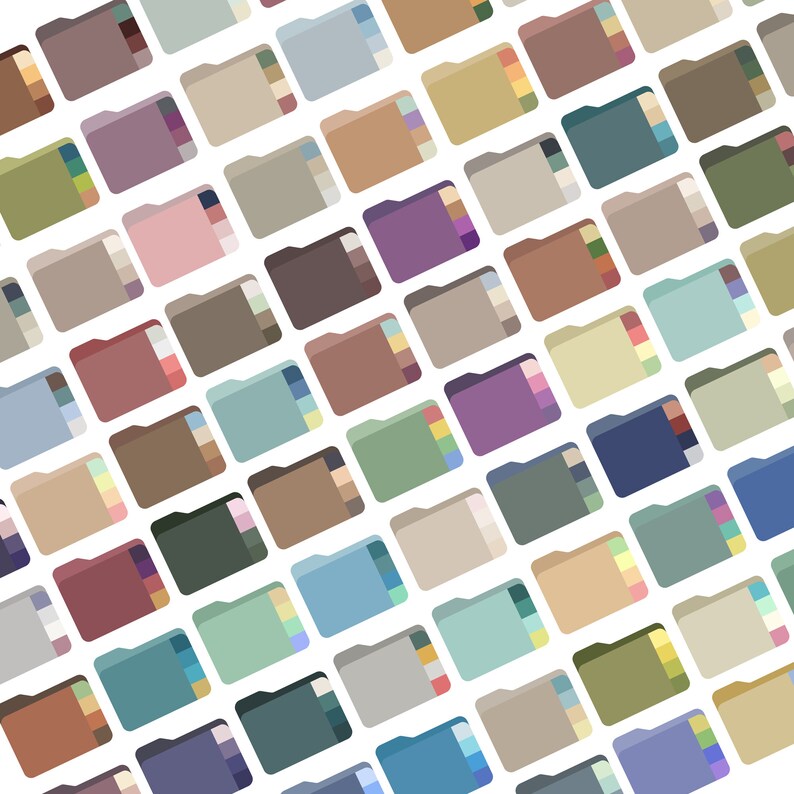 Digital 100 Desktop Folder Icons, Mac + Windows Folder Icons , Desktop ...