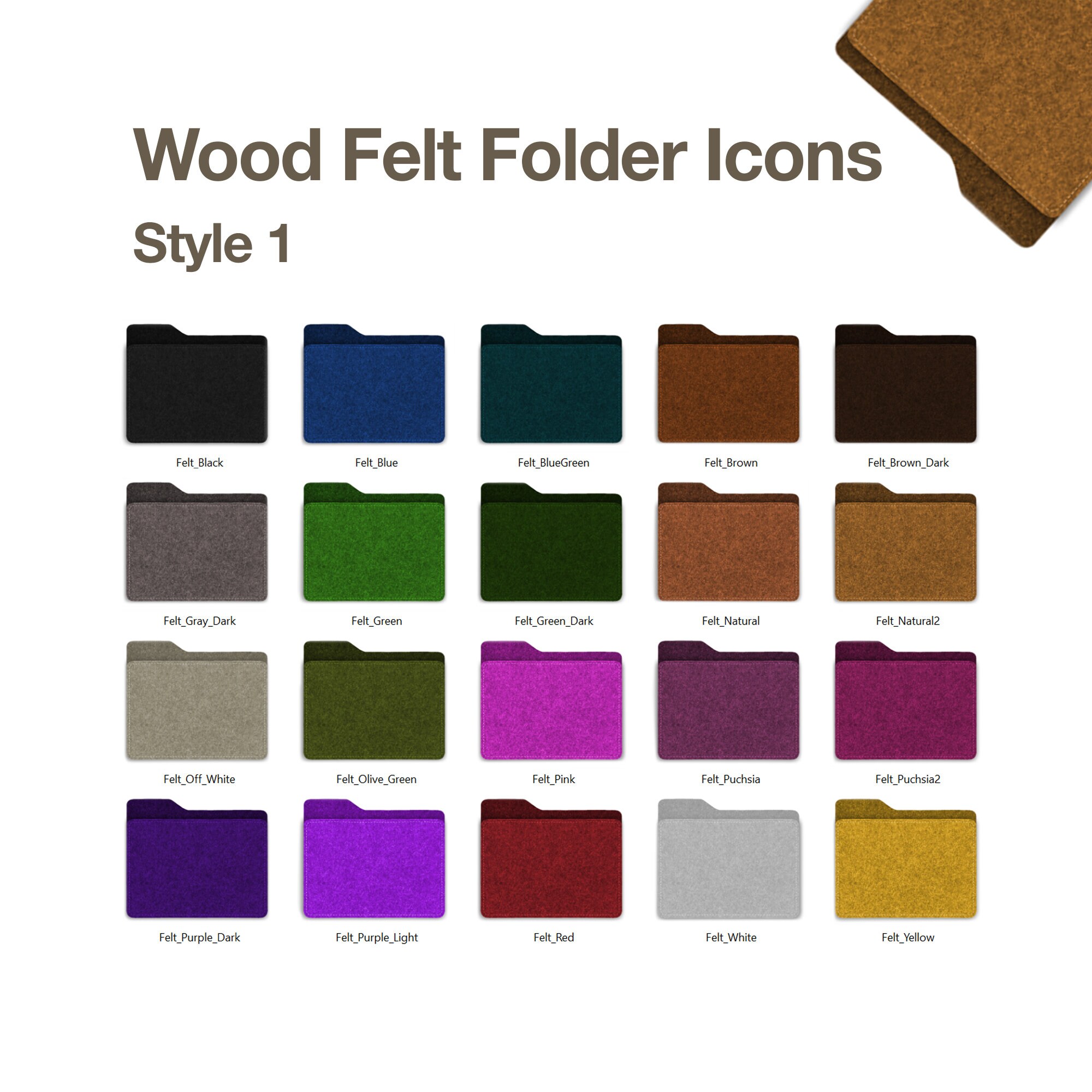 60 Desktop Folder Icons, Mac | PC Folder Icons , Desktop Aesthetic ...