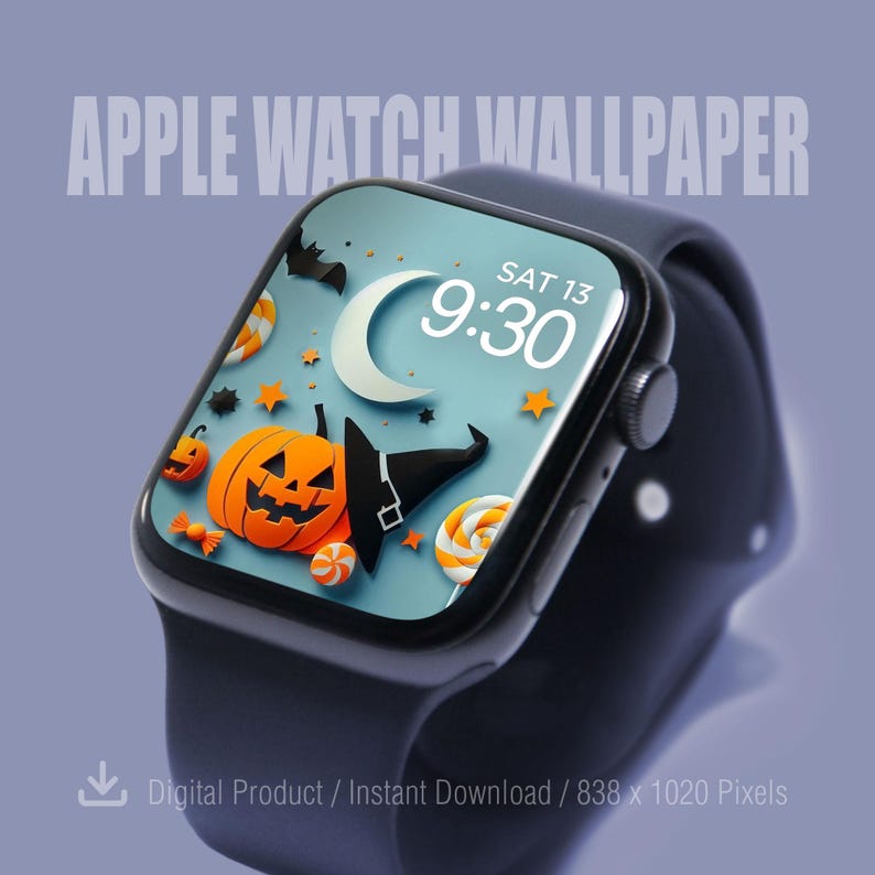 Apple Watch Wallpaper, Watch Face, Halloween Wallpaper, Halloween Moon ...