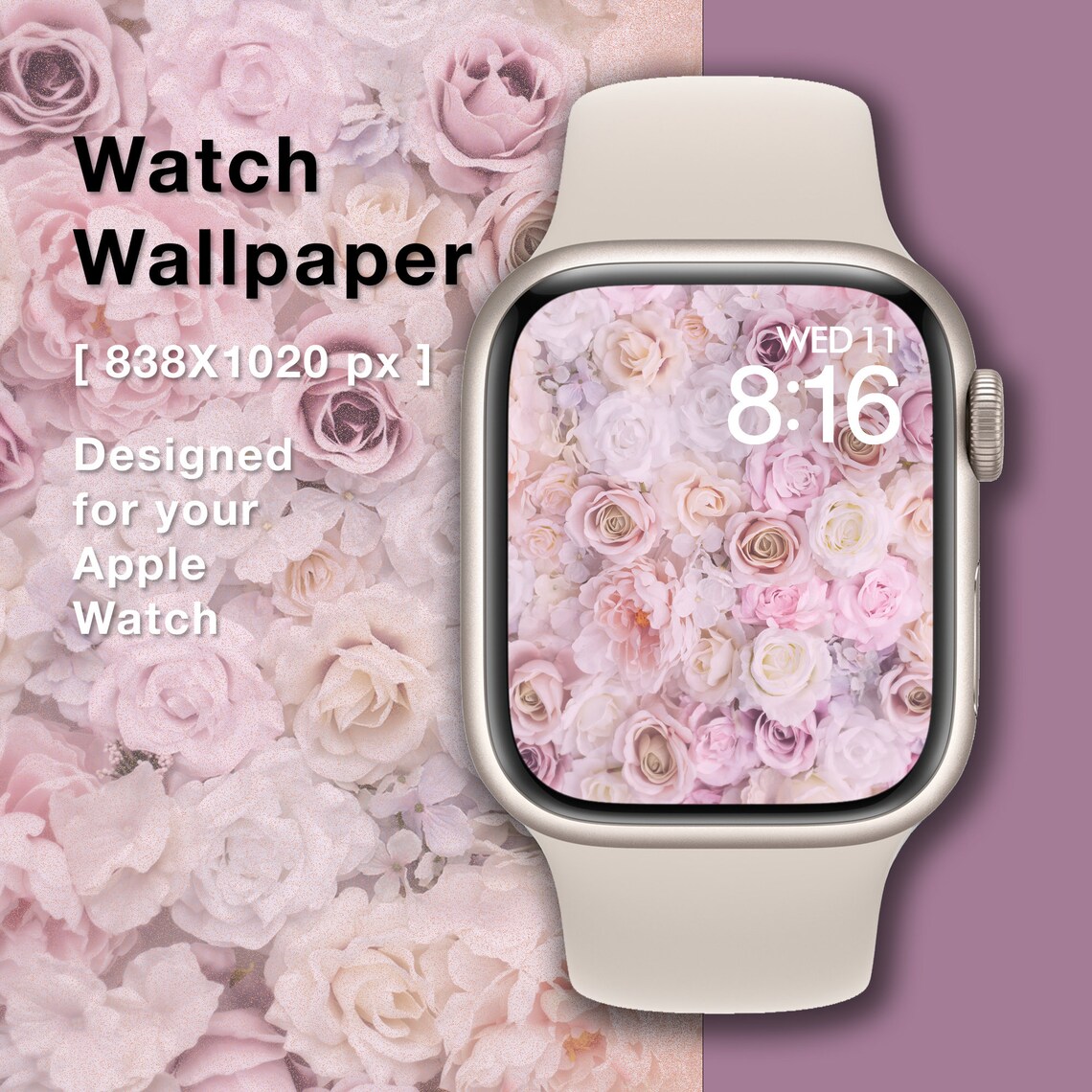Apple Watch Wallpaper, Watch Face, Rose Garden, Watch Background ...