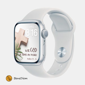 Christian Apple Watch, Scripture Wallpaper, Instant Download, Cross ...