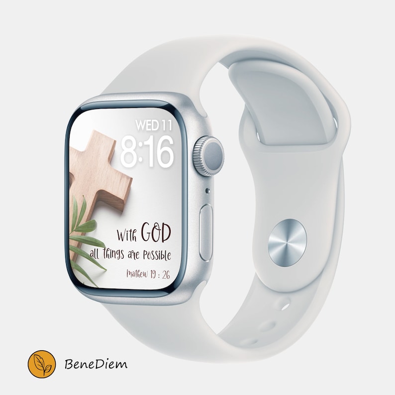 Christian Apple Watch, Scripture Wallpaper, Instant Download, Cross ...