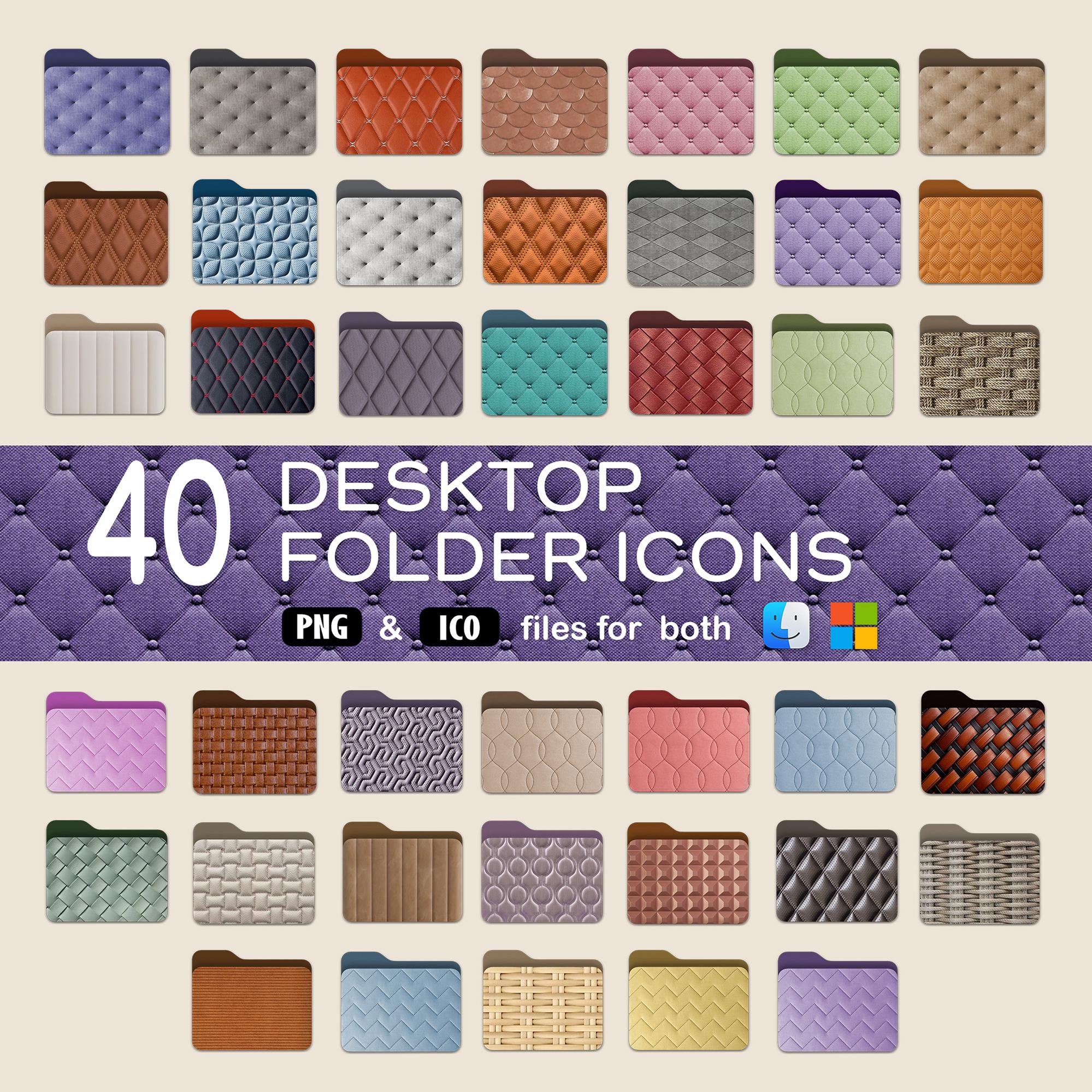 40 Desktop Folder Icons, Mac | PC Folder Icons , Desktop Folder Icon ...