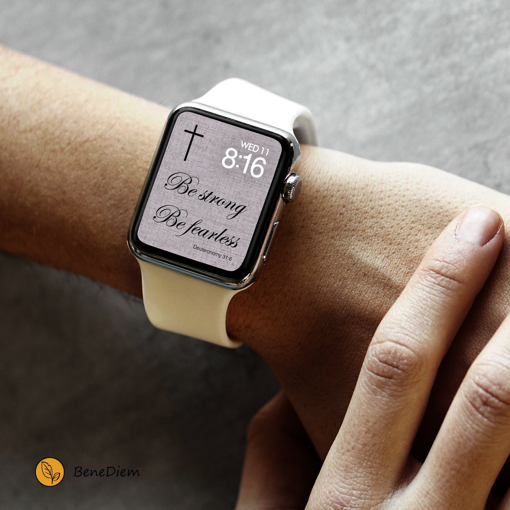 Christian Apple Watch, Scripture Wallpaper, Instant Download, Cross ...