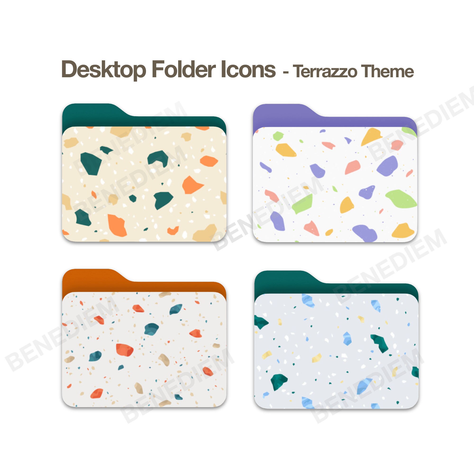 25 Desktop Folder Icons, Mac | PC Folder Icons , Desktop Aesthetic ...