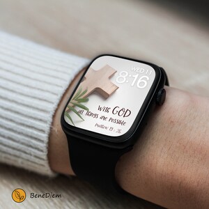 Christian Apple Watch, Scripture Wallpaper, Instant Download, Cross ...