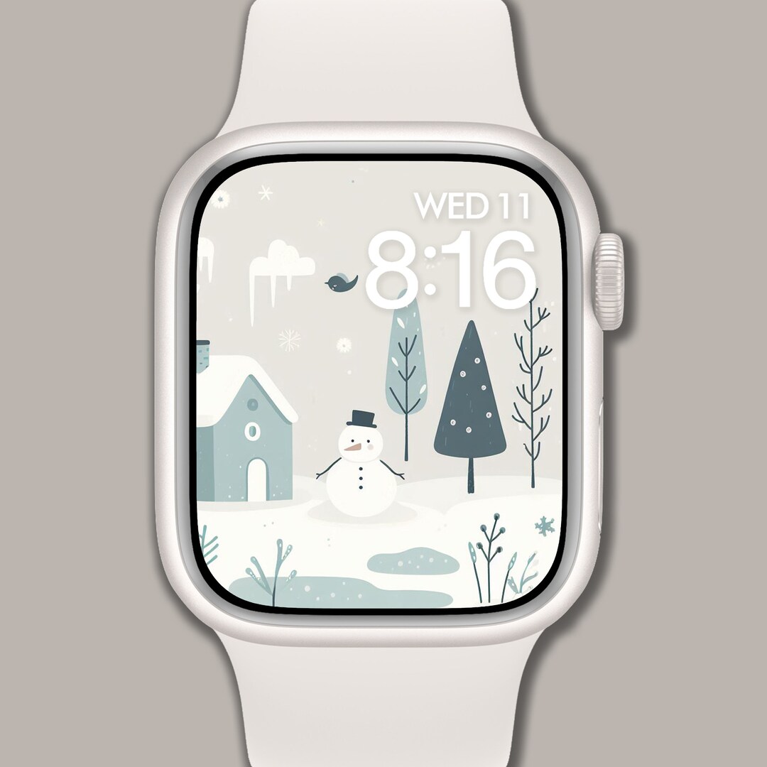 Apple Watch Wallpaper, Watch Face, Winter Wonderland, Watch Background ...