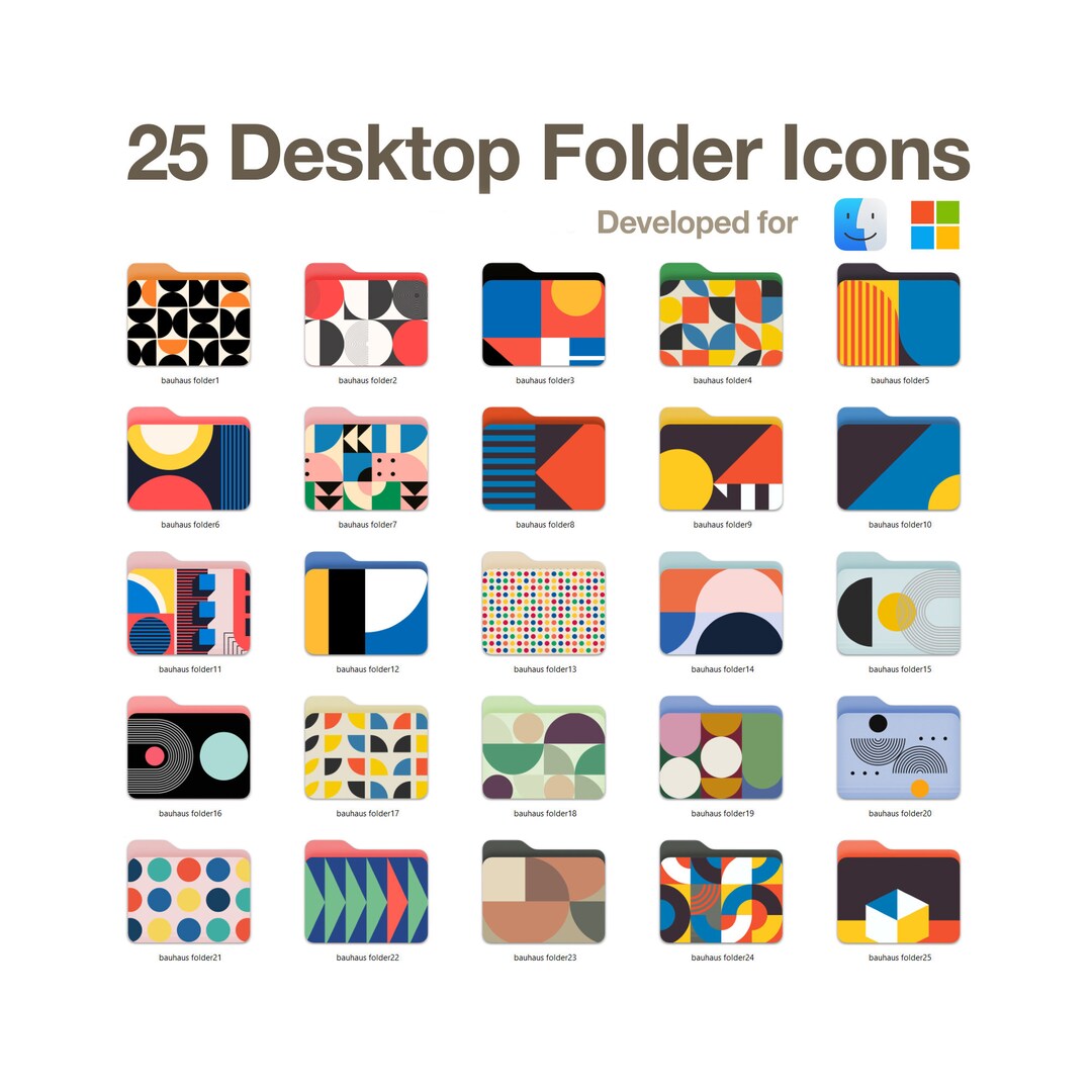 25 Desktop Folder Icons, Mac | PC Folder Icons , Desktop Aesthetic ...