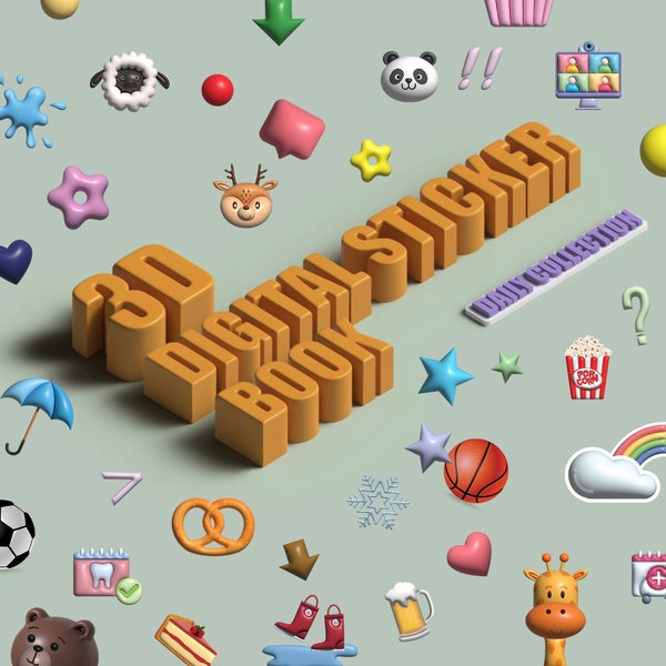 3d Stickers - Etsy