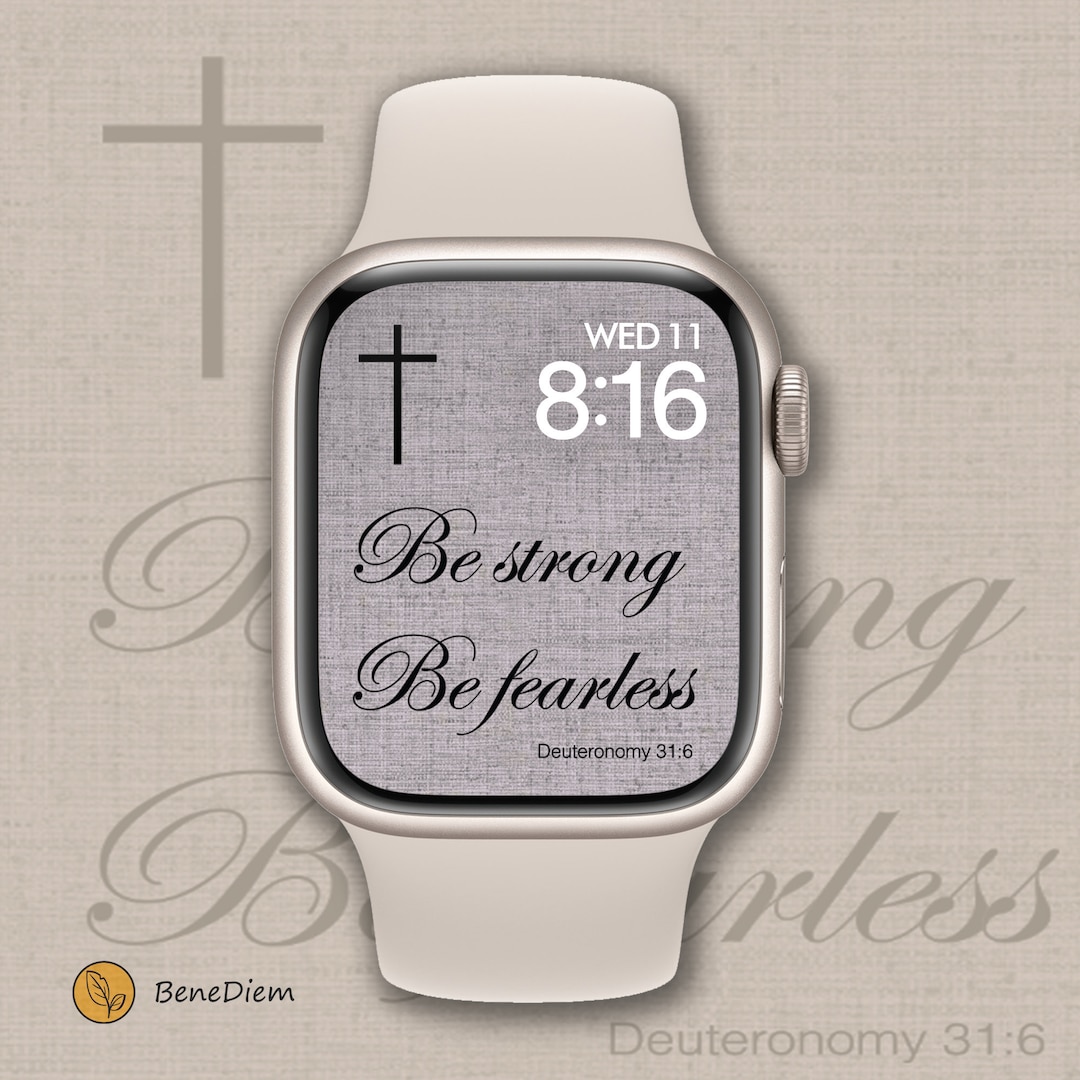 Christian Apple Watch, Scripture Wallpaper, Instant Download, Cross ...