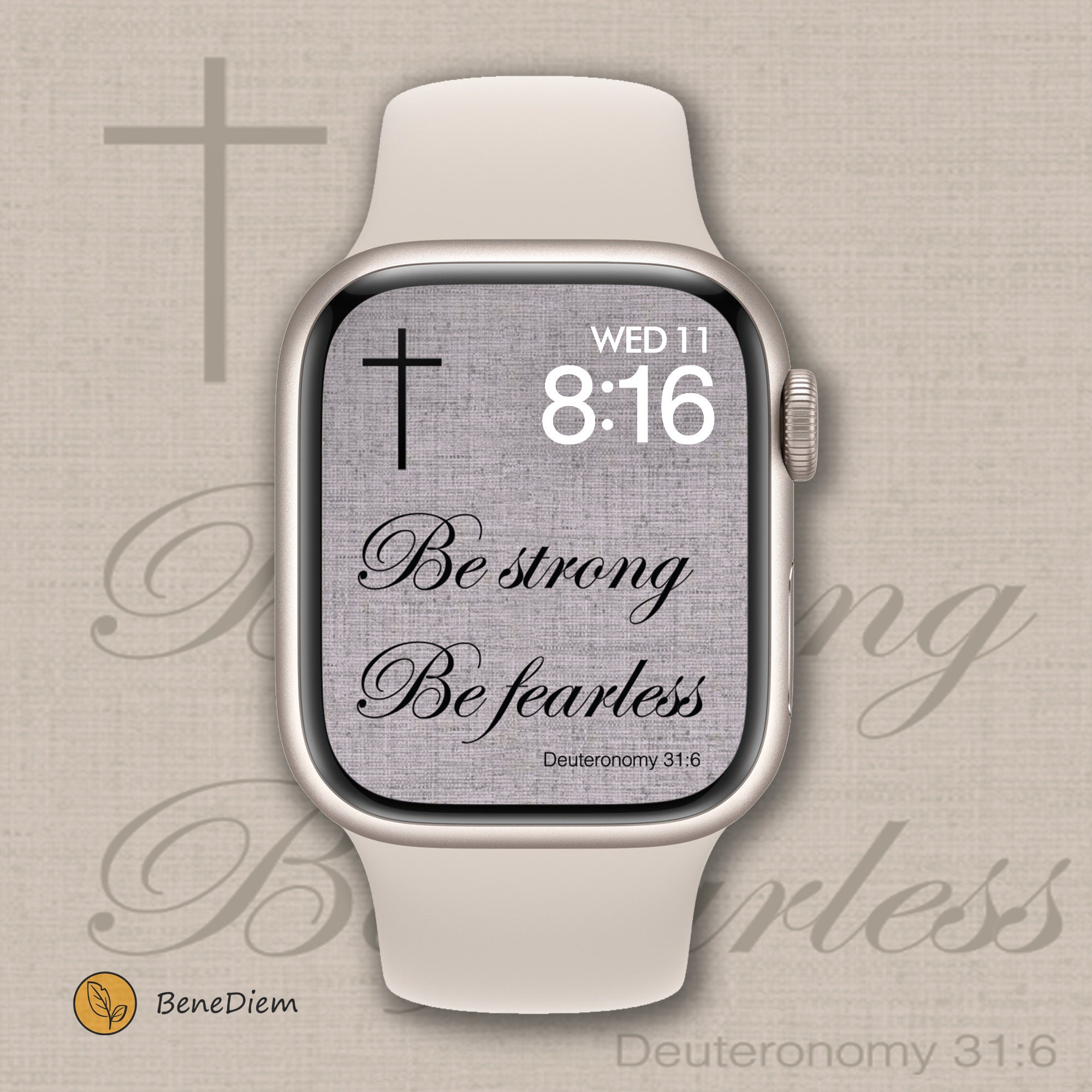 Christian Apple Watch, Scripture Wallpaper, Instant Download, Cross ...