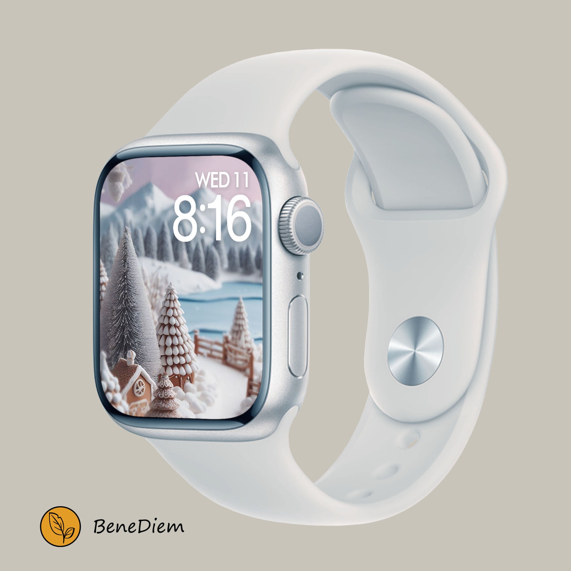 Apple Watch Wallpaper, Watch Face, Winter, Trees, Watch Background ...