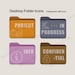 25 Desktop Folder Icons, Mac|pc Folder Icons , Desktop Aesthetic Folder ...
