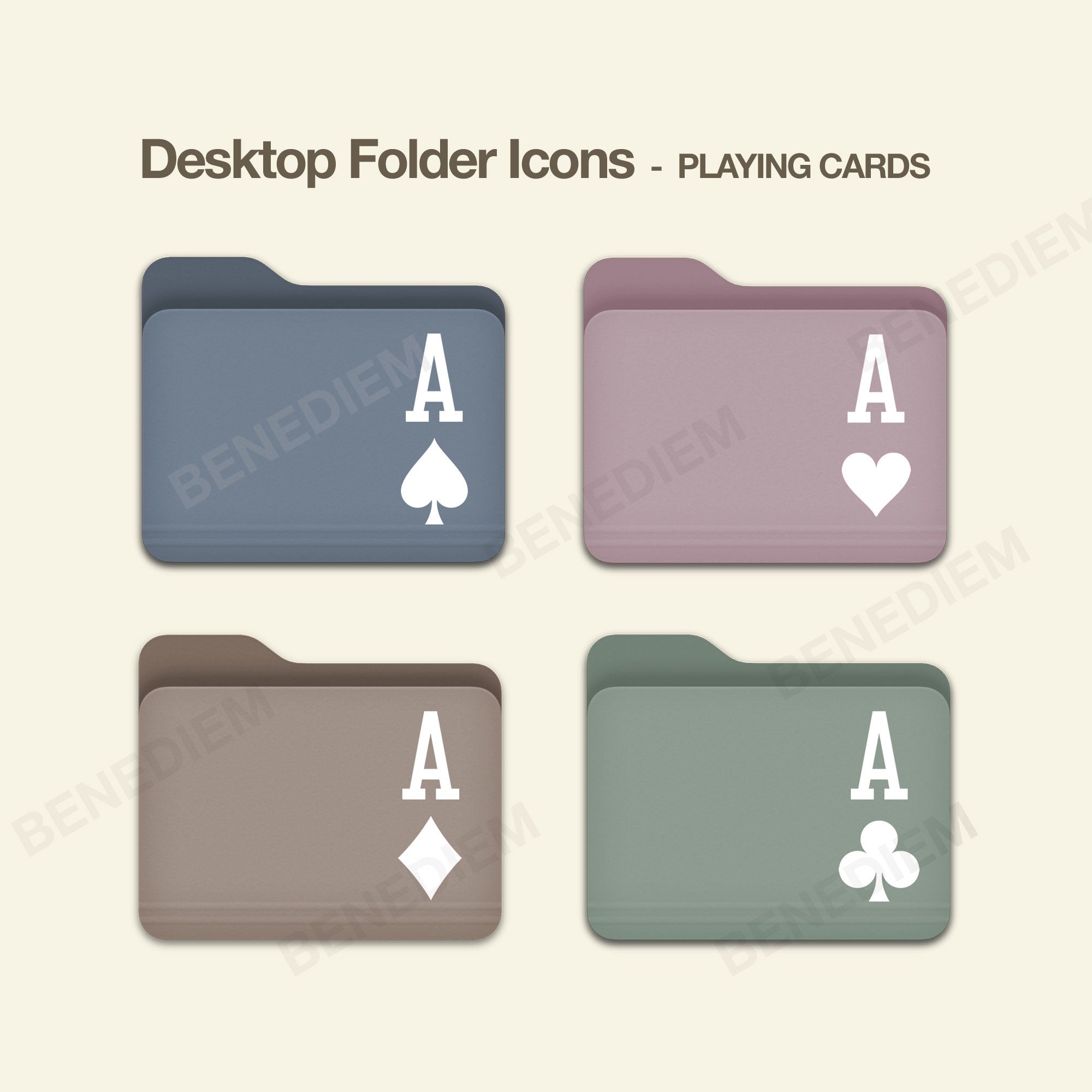 60 Desktop Folder Icons, Mac | PC Folder Icons , Desktop Aesthetic ...