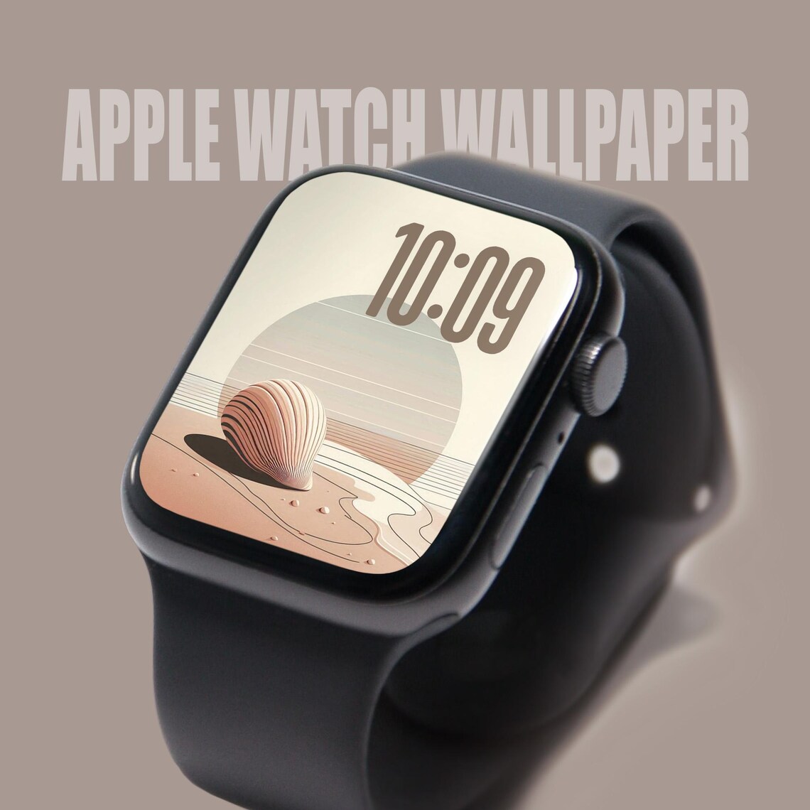 Digital Watch Wallpaper, Apple Watch Wallpaper, Boho Beach, Watch Face ...