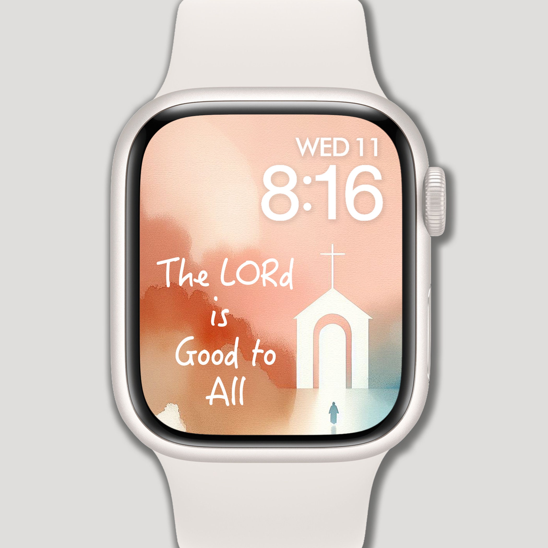Christian Apple Watch, Scripture Wallpaper, Instant Download, Cross ...