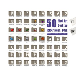 Digital 100 Desktop Folder Icons, Mac + Windows Folder Icons , Desktop ...