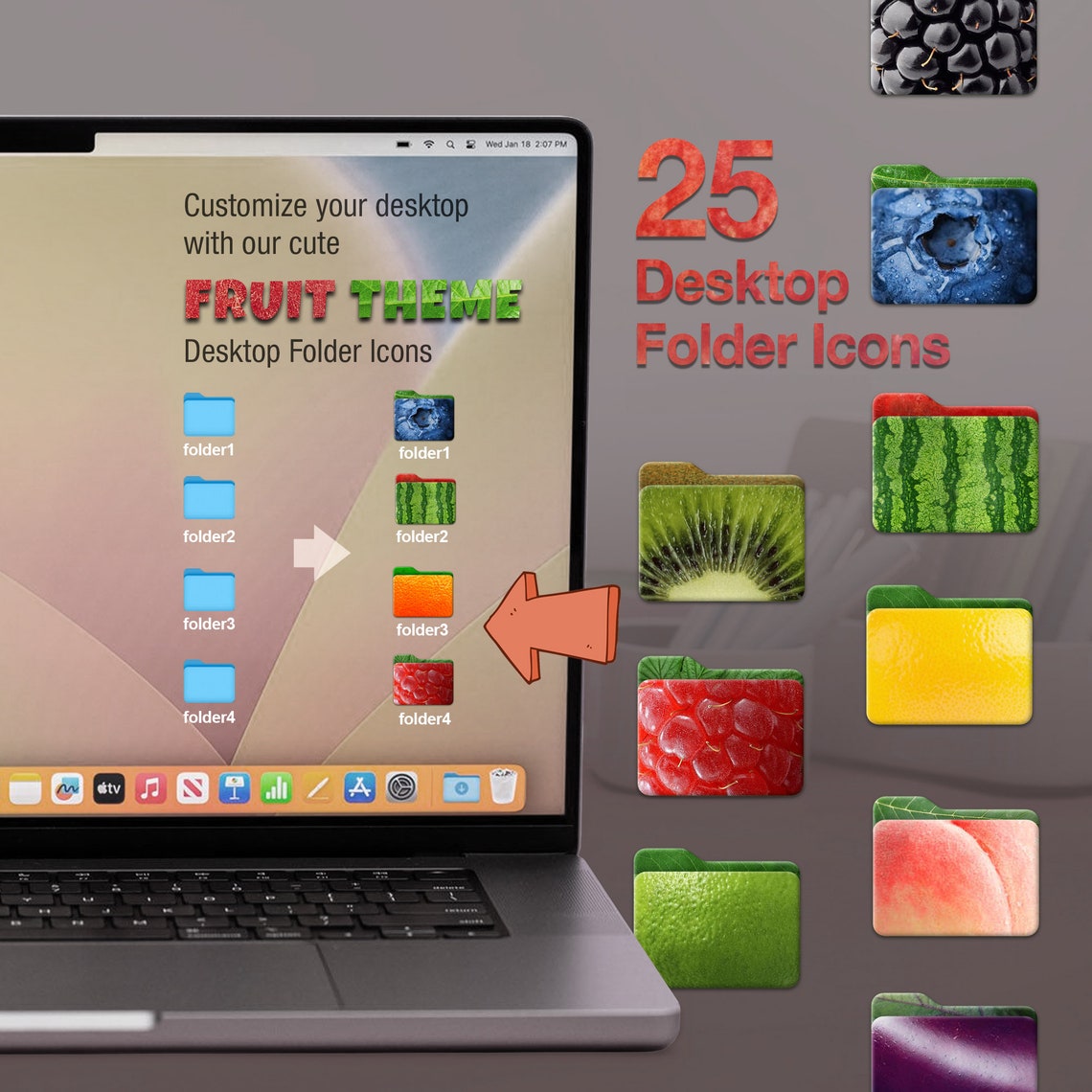 25 Desktop Folder Icons, Mac | PC Folder Icons , Desktop Aesthetic ...