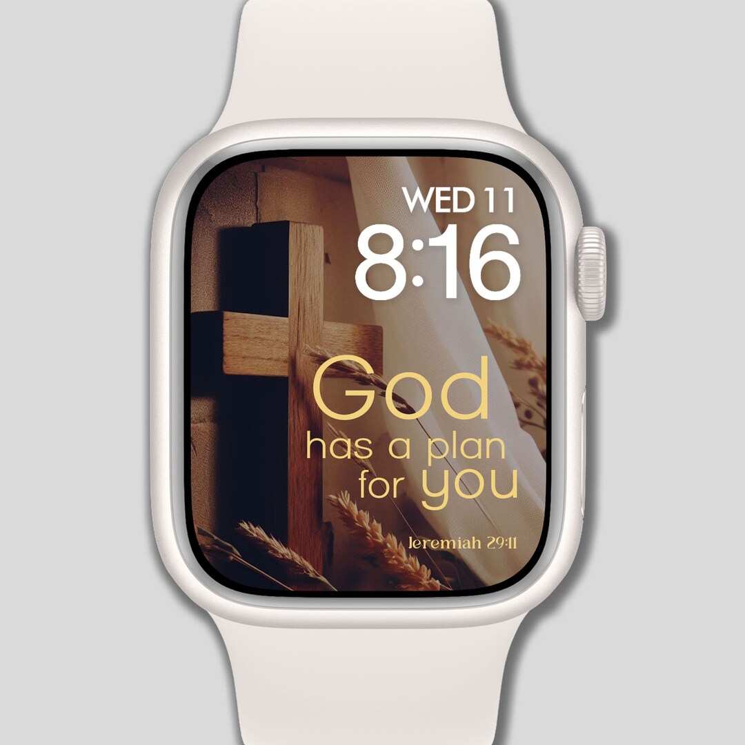 Christian Apple Watch, Scripture Wallpaper, Instant Download, Cross ...