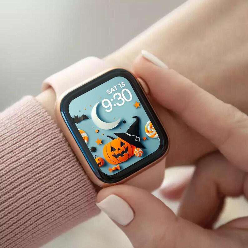 Apple Watch Wallpaper, Watch Face, Halloween Wallpaper, Halloween Moon ...
