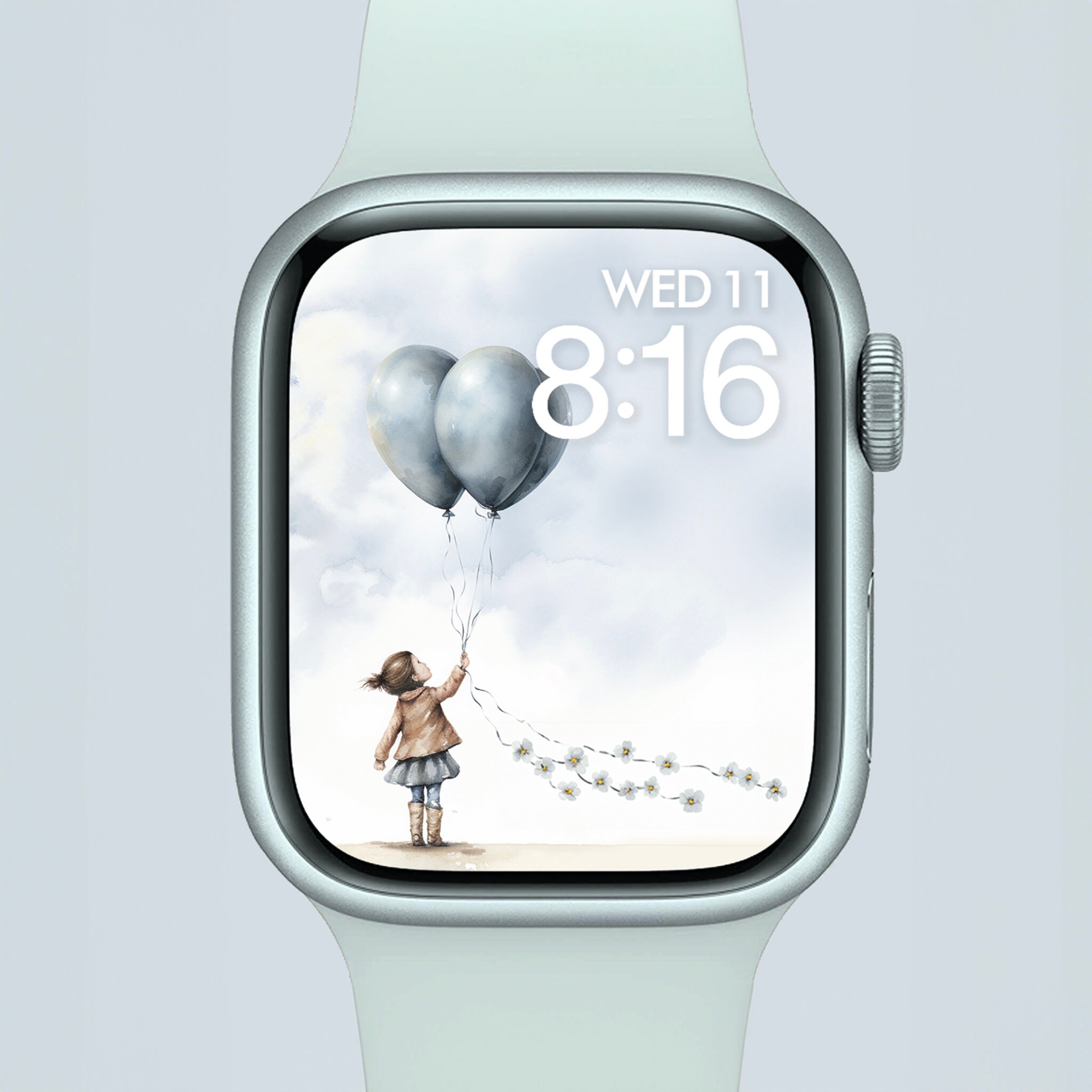 Apple Watch Wallpaper, Watch Face, Pastel, Balloons, Watch Background ...