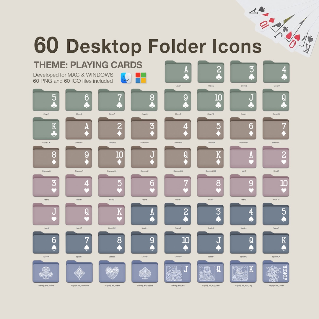 60 Desktop Folder Icons, Mac | PC Folder Icons , Desktop Aesthetic ...
