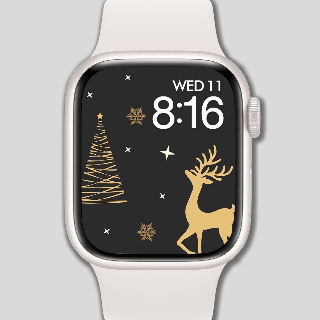 Apple Watch Wallpaper, Watch Face, Christmas, Reindeer, Watch ...