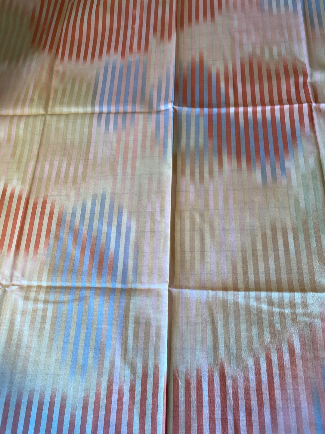 1 Yard Susan Mckelvey Muted Color Strips Over Muted Fabric - Etsy