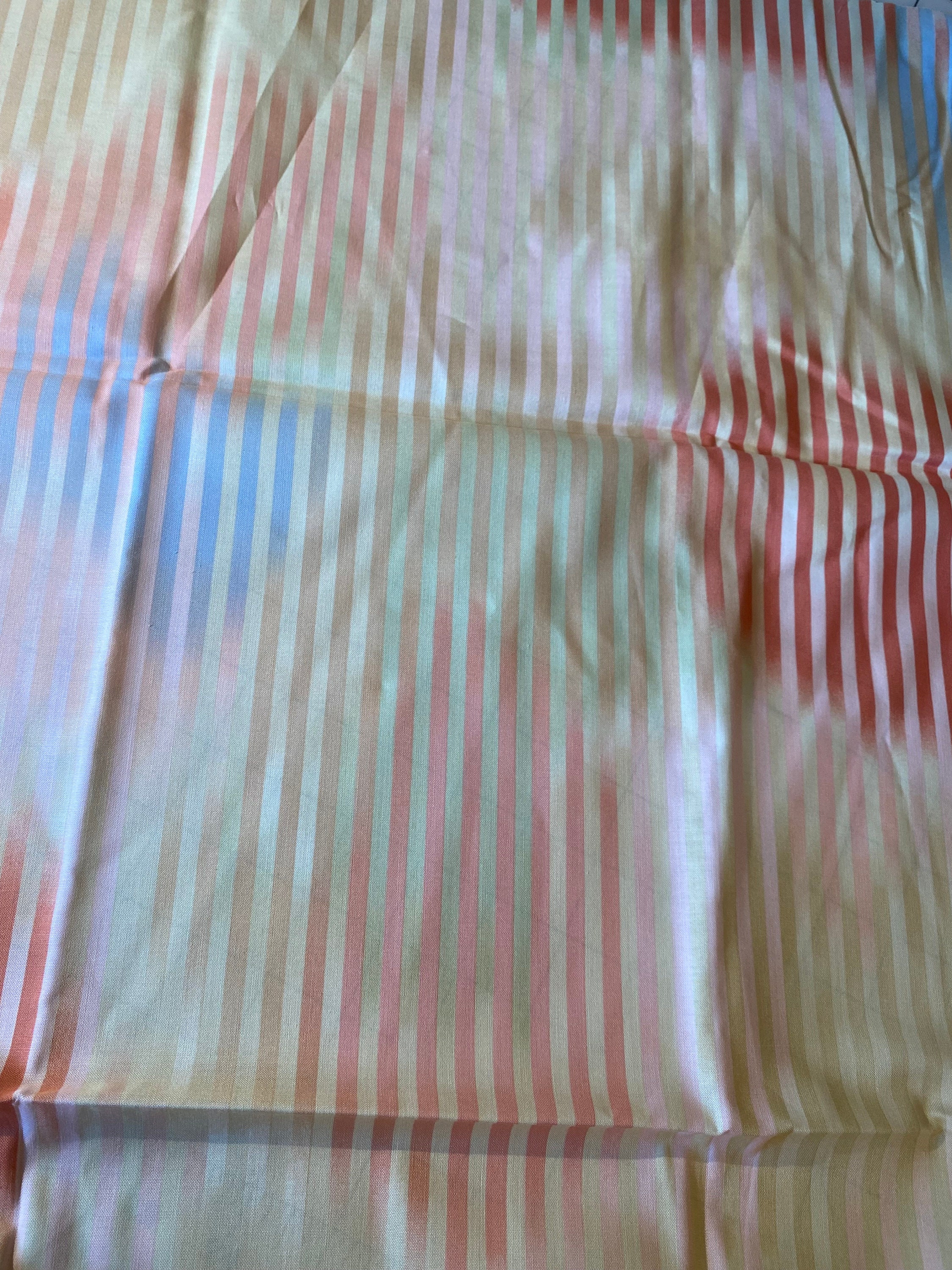 1 Yard Susan Mckelvey Muted Color Strips Over Muted Fabric - Etsy