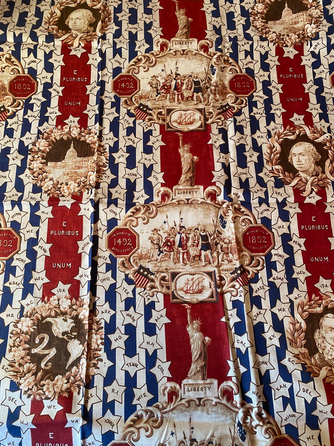 Retro Historic American Fabric Windham Fabrics Presents - Etsy