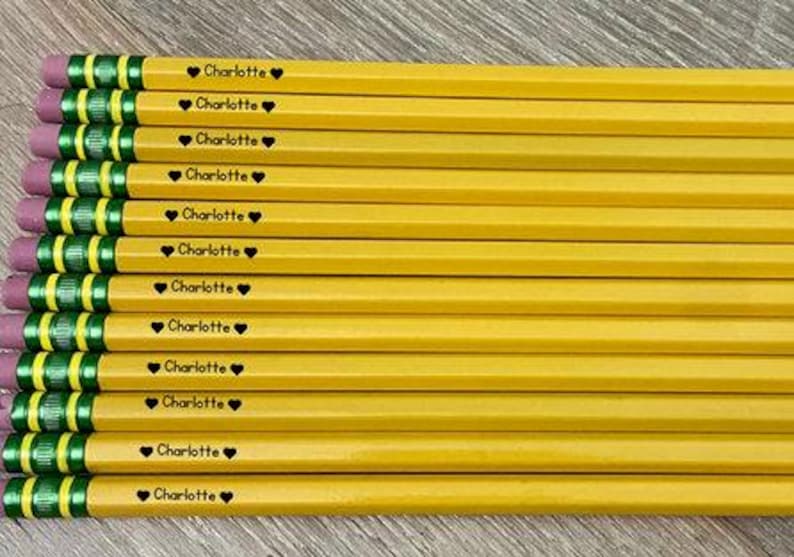 Personalized Engraved Pencils, Back to School Teacher Gift - Etsy