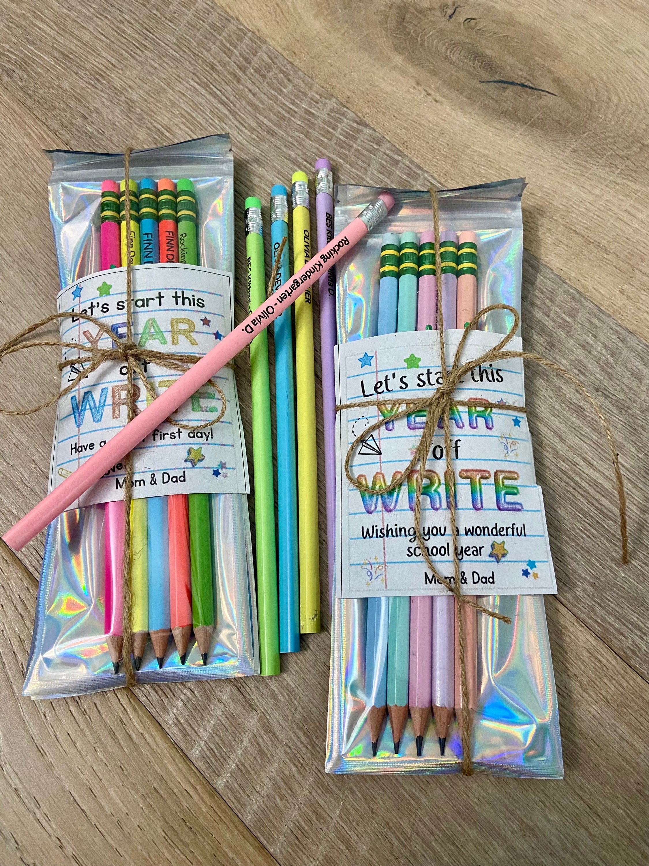 Personalized Engraved Pencils, Back to School Teacher Gift - Etsy