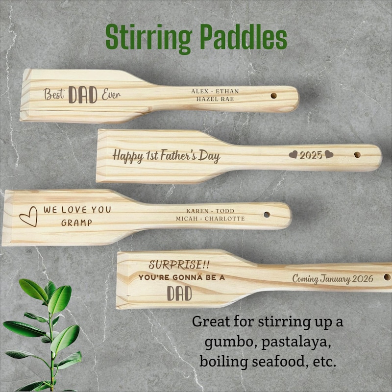 Wooden Spoons and Paddles - Etsy